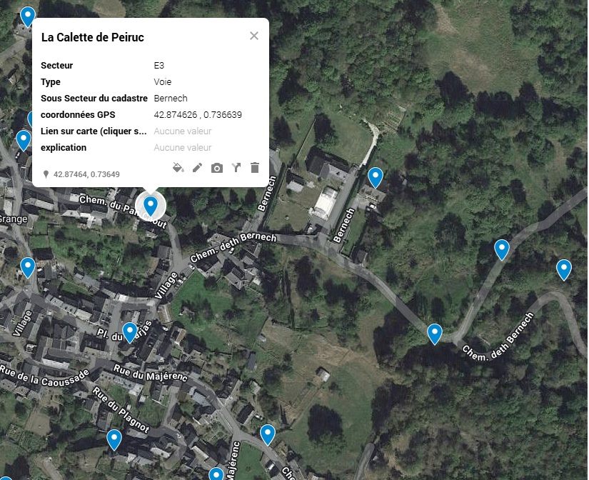 La géolocalisation des lieux de FOS – Avenir du passé